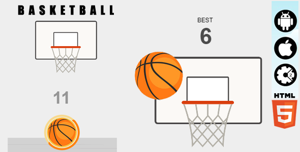 Basketball - HTML5 Game - Construct2 & Construct3 CAPX - code.market