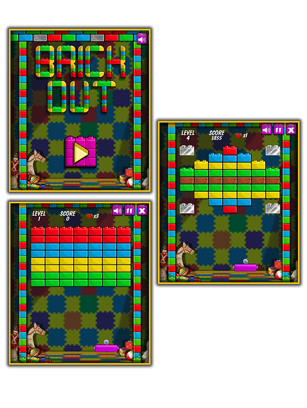 Brick Out - HTML5 Arcade Game - code.market