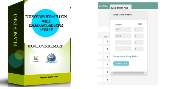 Bulk Order Form Plugin with Dropdown Pad Module - code.market