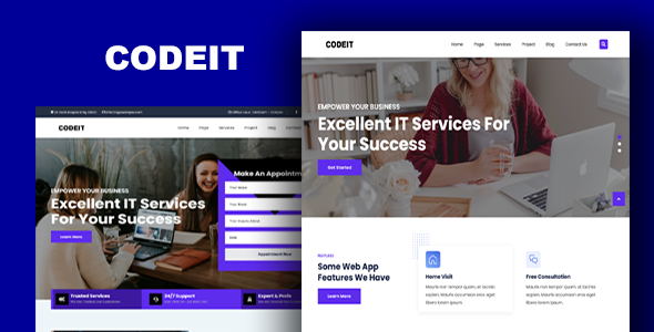 CODEIT - Technology & IT Solutions HTML5 Template - code.market