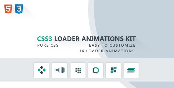 CSS3 Loader Animations Kit - code.market