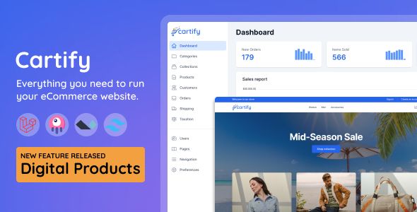 Cartify - Laravel Ecommerce Platform with Tailwind CSS - code.market