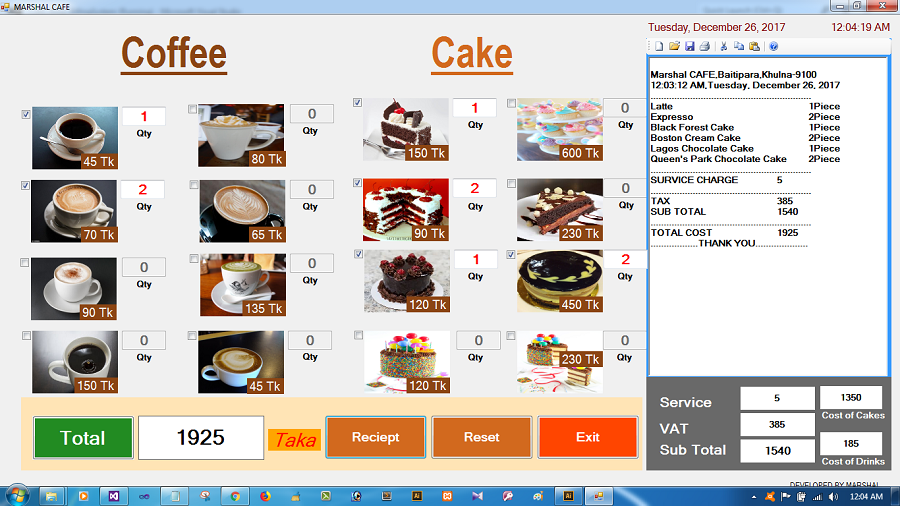 Coffee Shop Billing System | Easy Invoice With Full Source Code 2020 ...