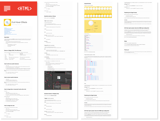 Curl Hover Effects - code.market