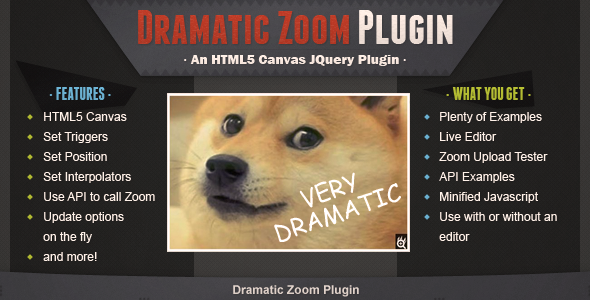 Dramatic Zoom Plugin - code.market