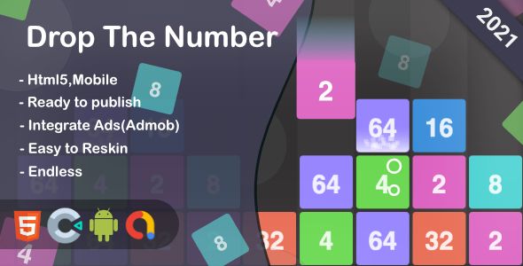 Drop The Number (Html5 + Construct 3 +Mobile) - code.market