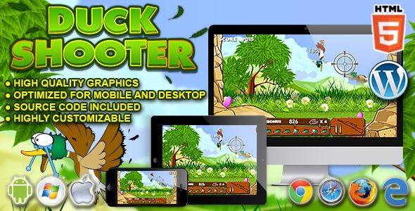 Duck Shooter - HTML5 Game - code.market