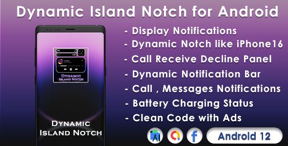 Dynamic Island Notch Source Code for Android with - code.market