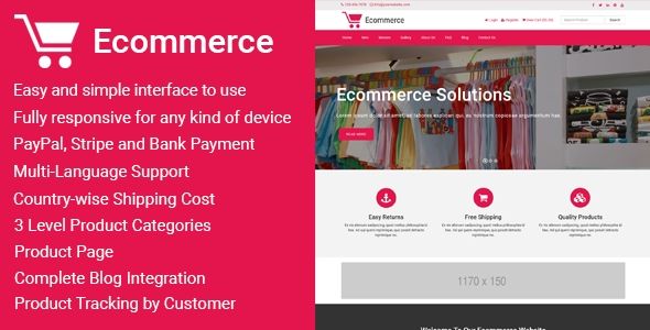 Ecommerce - Responsive Ecommerce Business Management Script - code.market
