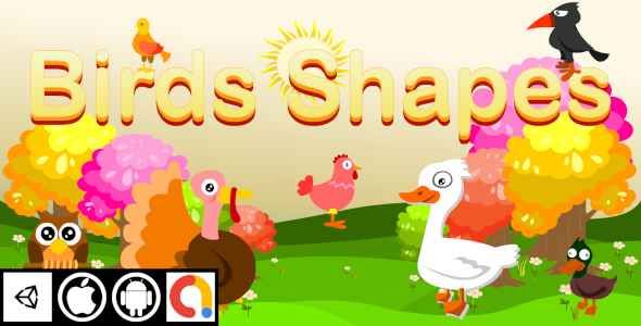 Edukida - Birds Shapes Unity Kids Educational Game For - code.market