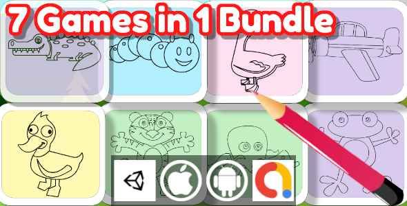 Edukida - Unity Bundle 7 Coloring Book Games in 1 - code.market