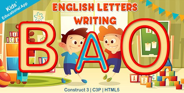 English Capital Letters Writing App (Construct 3 | C3P - code.market