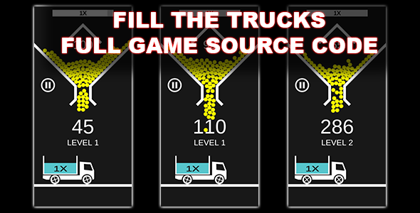 Fill The Trucks (Unity Source Code) - 100 Balls - - code.market