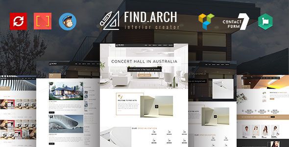 Find ARC - Interior Design, Architecture - WordPress Theme - code.market