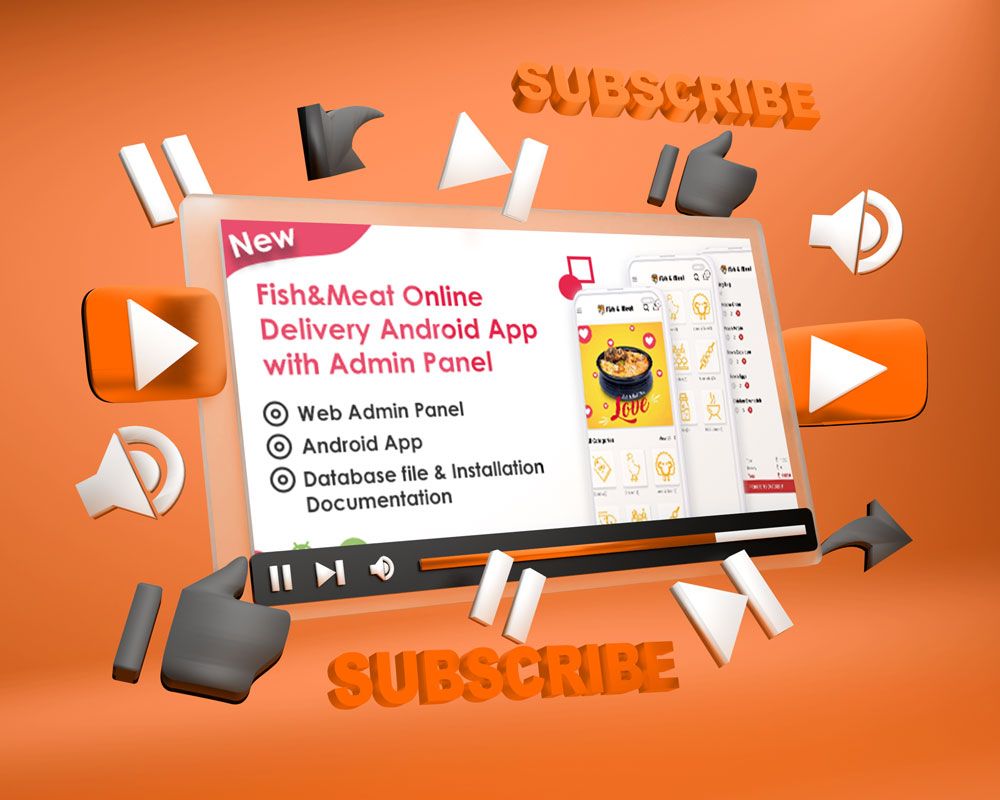 Fish And Meat Online Delivery Android App with Interactive Admin Panel - code.market