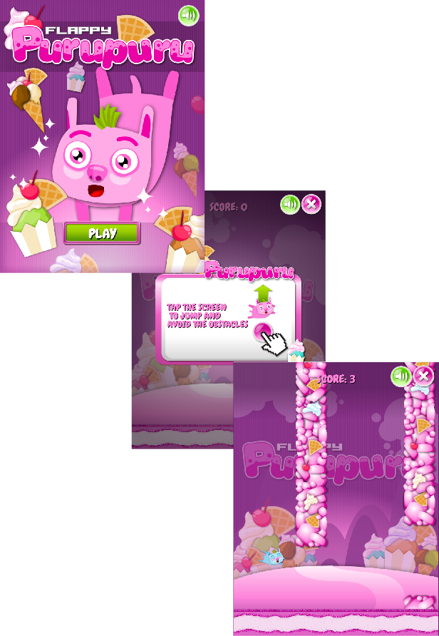 Flappy Purupuru - HTML5 Game - code.market