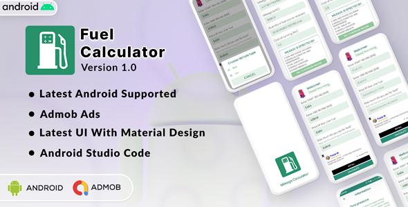 Fuel Calculator | Mileage Calculator| Android App | Admob Ads - code.market