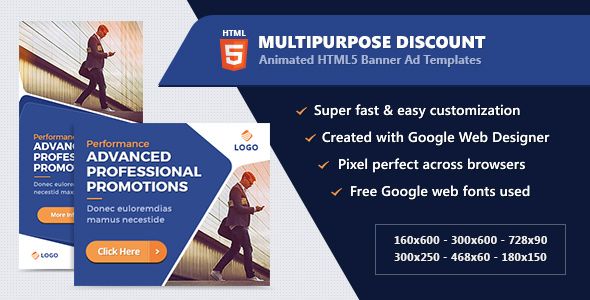 HTML5 Animated Banner Ads - Technology (GWD) - code.market