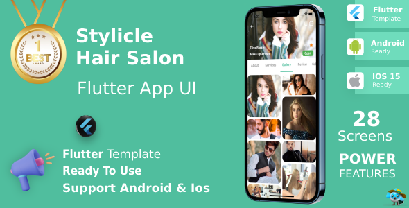 Hair Salon Booking Android App Template + iOS App - code.market