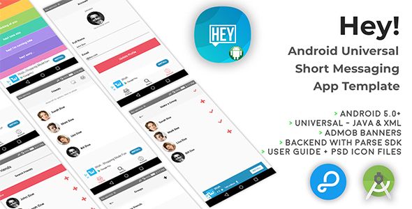 Hey! | Android Universal Short Messaging App Template - code.market