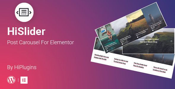 Hi Slider - Post Carousel - code.market