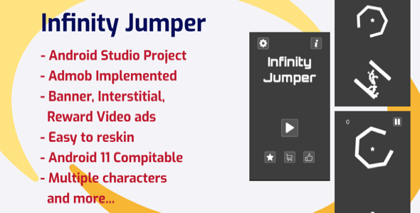 Infinity Jumper (Android Studio + Admob + Reward Video - code.market