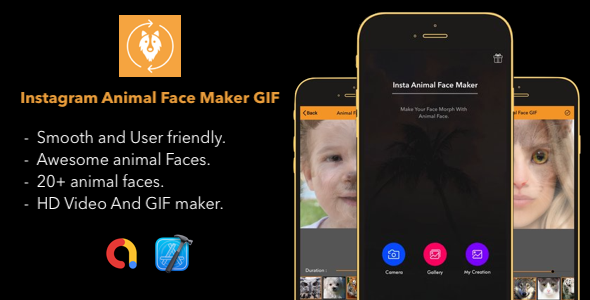 Instagram Animal Face Maker GIF - WIth ADMob Integrated - code.market