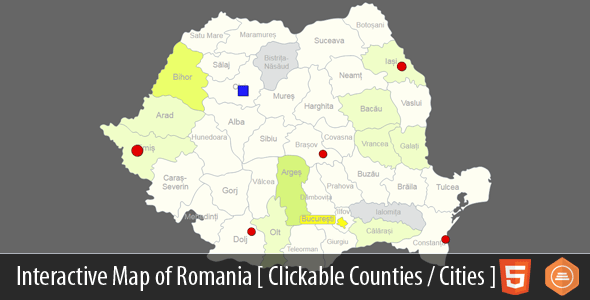 Interactive Map of Romania - code.market