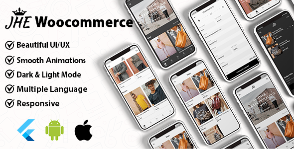 JHE Woocommerce UI Kit Flutter App ( Andorid & IOS ) - code.market