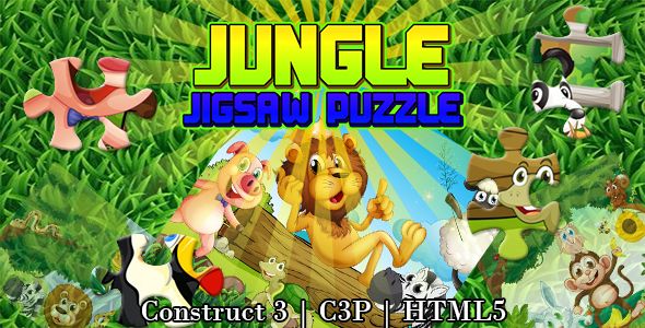 Jungle Jigsaw Puzzle Game (Construct 3 | C3P | HTML5) - code.market