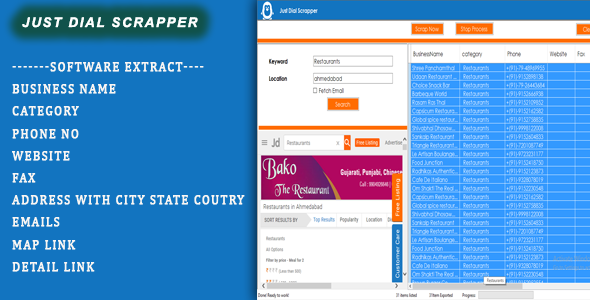Just Dial Scraper and Extractor - code.market
