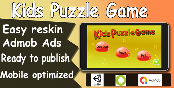 Kids Puzzle Game (Unity Game + Admob +Android) - code.market