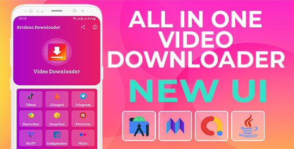 Krishna – All In One Social Media Video Downloader App - code.market