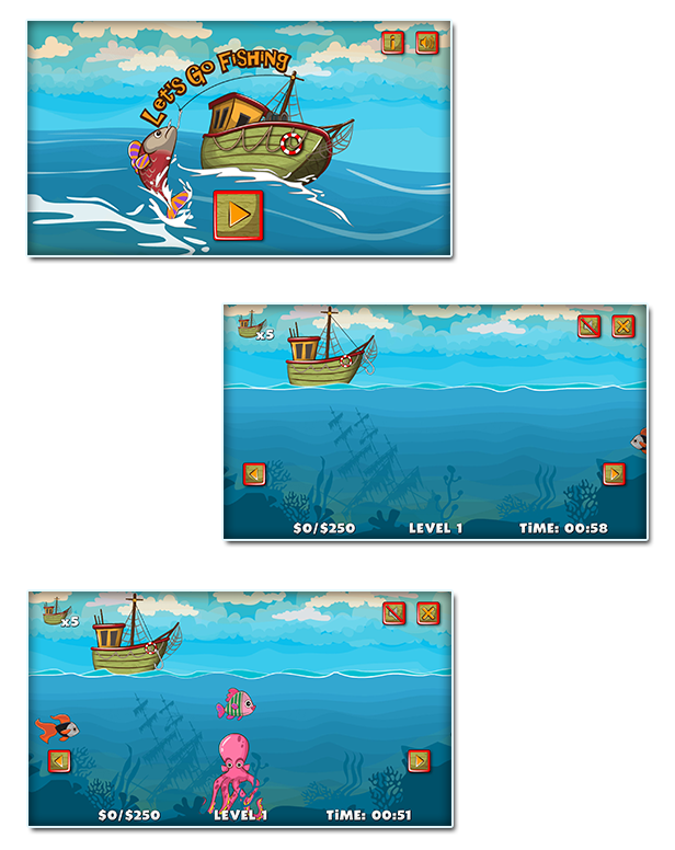 Let's Go Fishing - HTML5 Construct 2 Skill Game - code.market