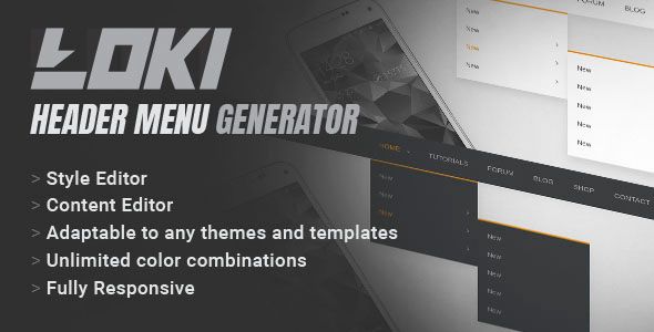 Loki Header Menu Generator - code.market