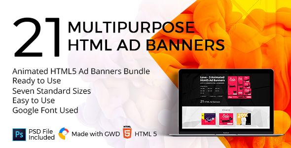 Love - 3 Animated HTML5 Ad Banners - code.market