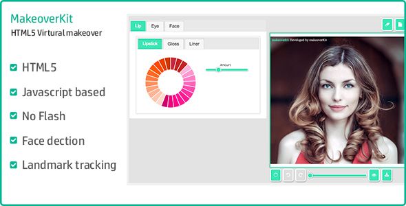 MakeoverKit | HTML5 Virtual Makeover Tool - code.market