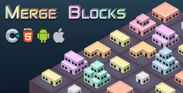 Merge Blocks - Construct 3 - .c3p - HTML5 - Full Game - code.market
