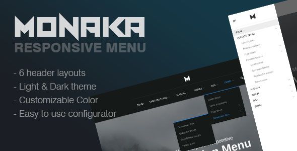 Monaka Responsive Menu - code.market