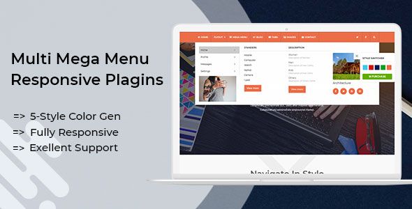 Multi Mega Menu Responsive Plugin - code.market