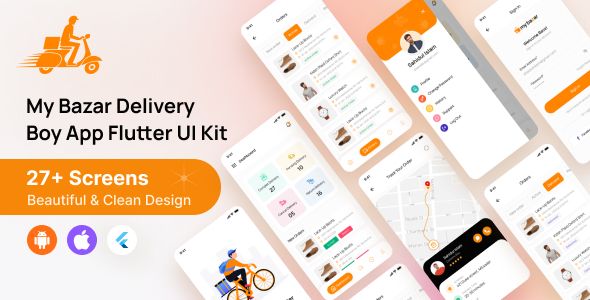 My Bazar Delivery App UI Kit - code.market