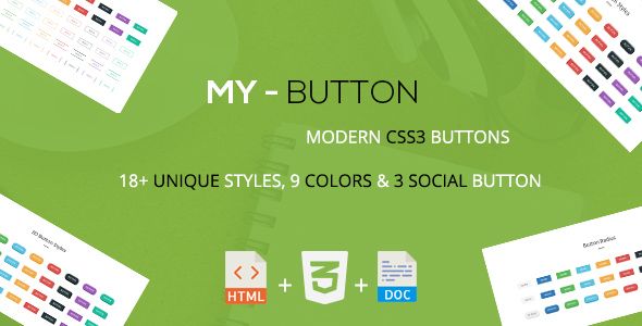 Mybutton - A Modern CSS3 Buttons Collection - code.market