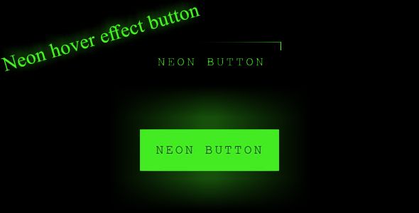 Neon Light Effect Button - code.market