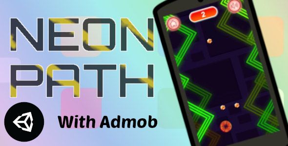 Neon Path Colorful Game | Unity Project With Admob Ad - code.market
