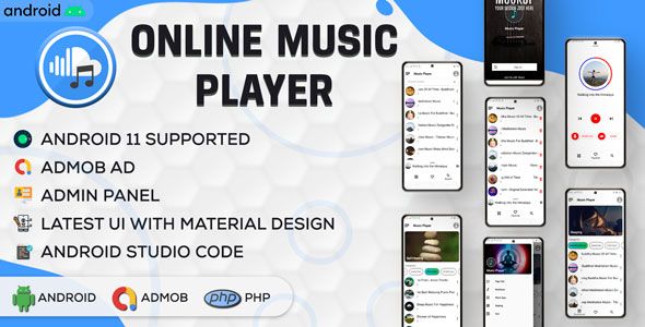 Online Music Player with Admin Panel | Online Music - code.market