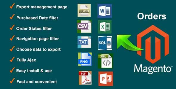 Orders Export Management for Magento - code.market