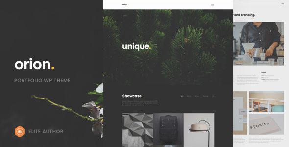 Orion - Minimal Portfolio WordPress Theme - code.market