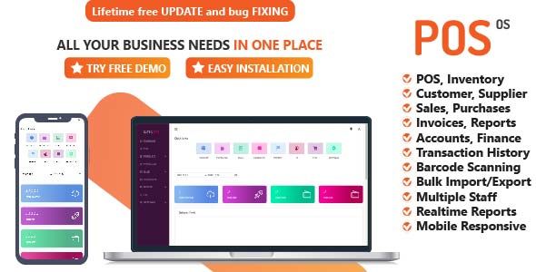 POS OS - POS, Invoice, Inventory, Accounting, Staff - code.market