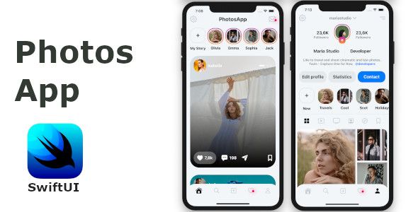 Photo App SwiftUI Template - code.market