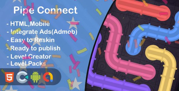 Pipe Connect(Html5 + Construct 3 +Mobile) - code.market